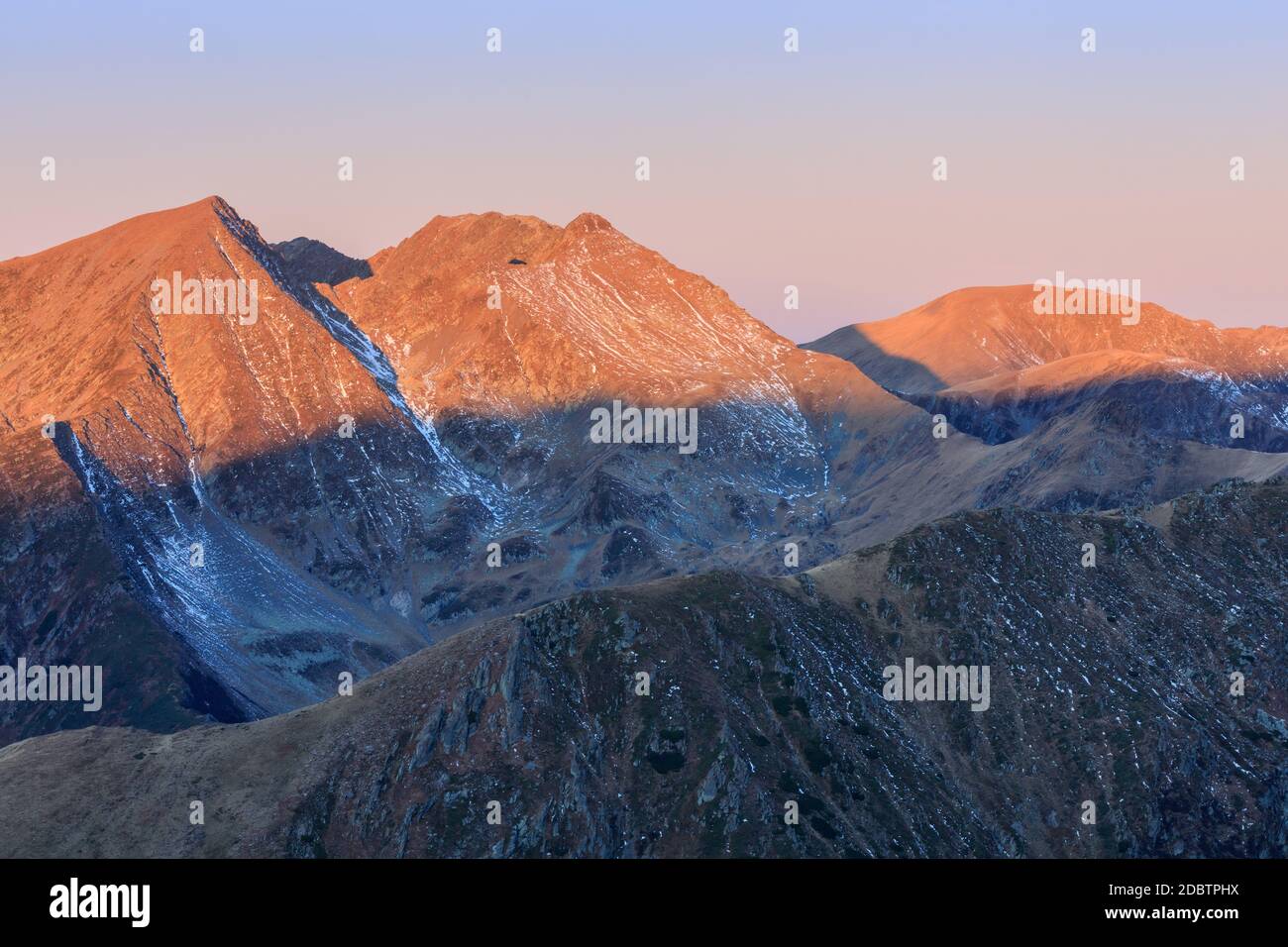 mountain landscape in the Fagaras Mountains, Romania Stock Photo - Alamy