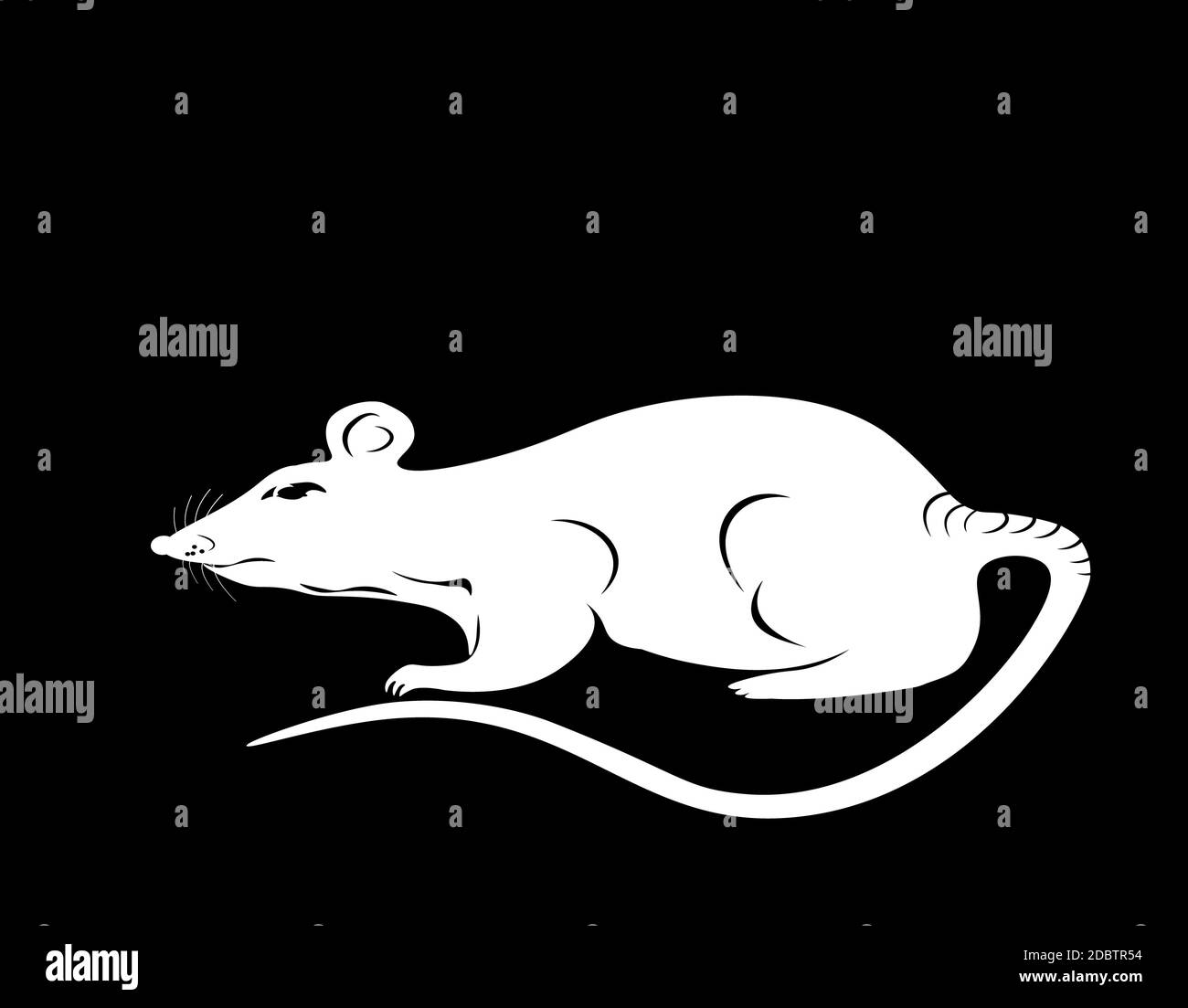 2020 New Year. The white metal rat is a symbol of the Chinese New Year ...