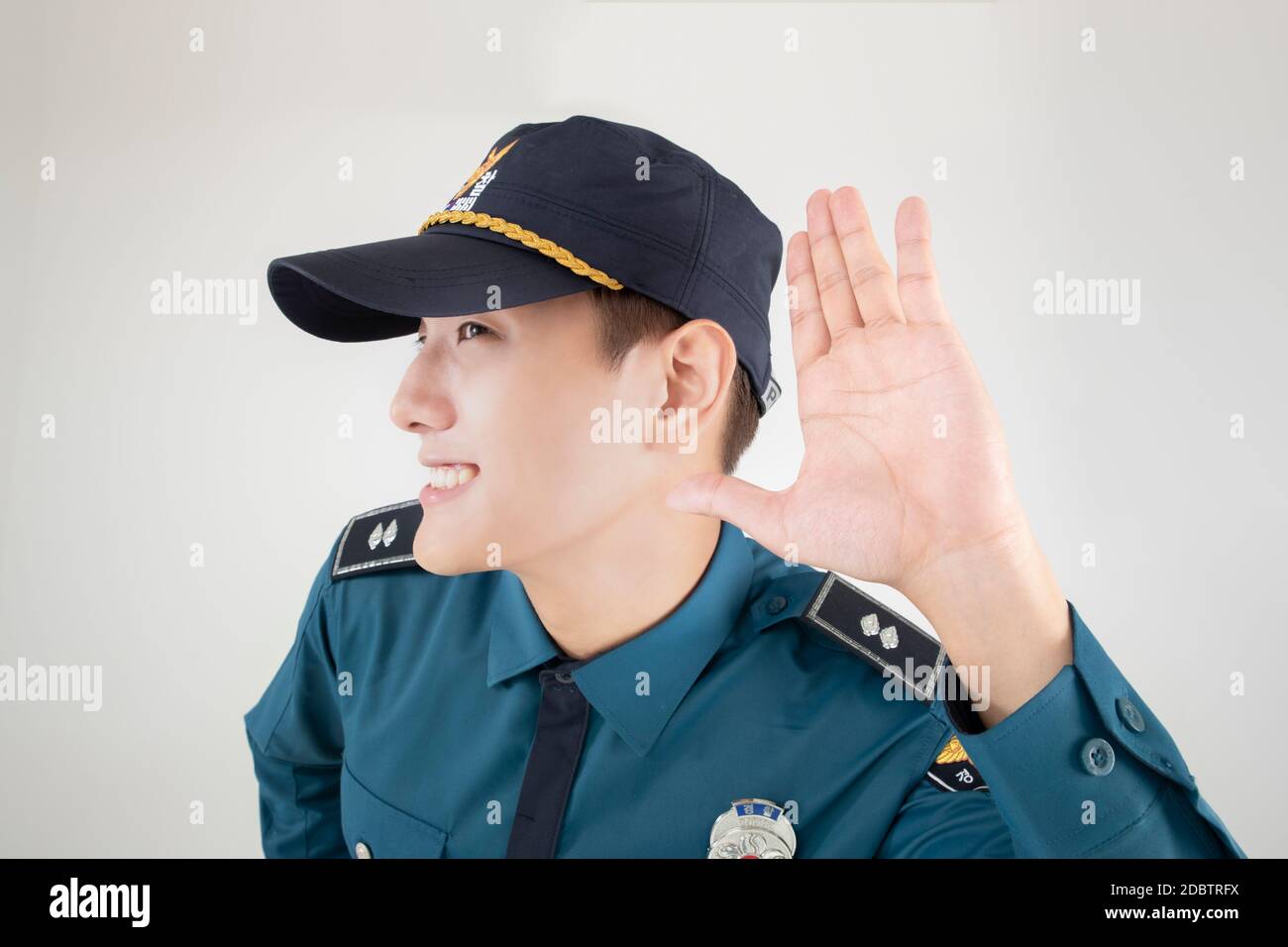 Asian male and female two police officers 018 Stock Photo - Alamy