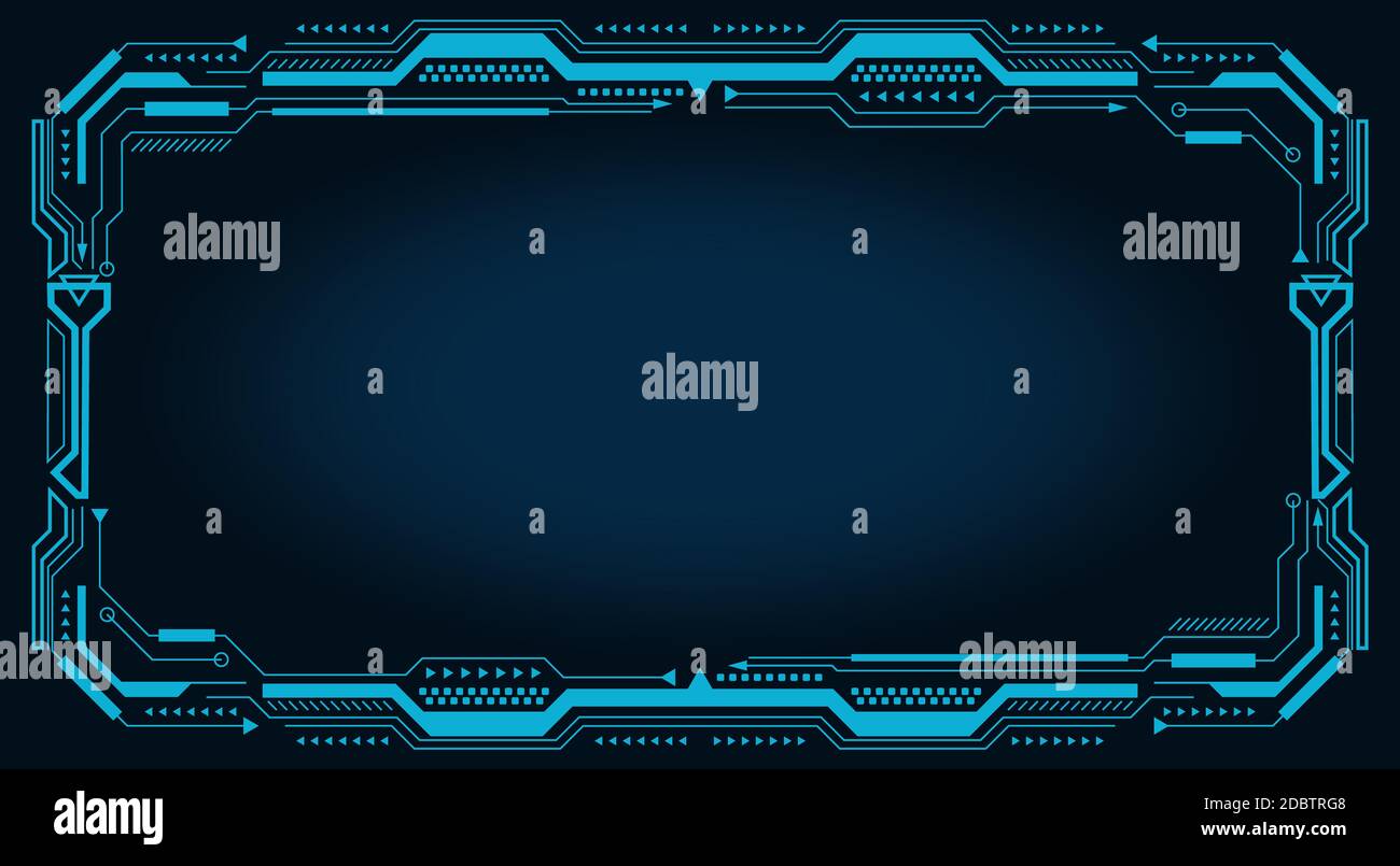 Graphic representation of a computer panel monitor, frame, control ...