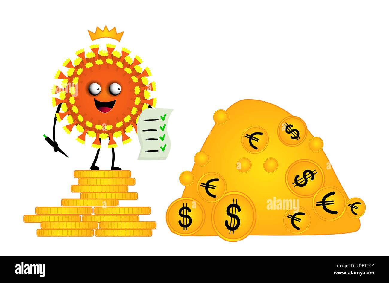 Stock market drop cartoon hi-res stock photography and images - Alamy