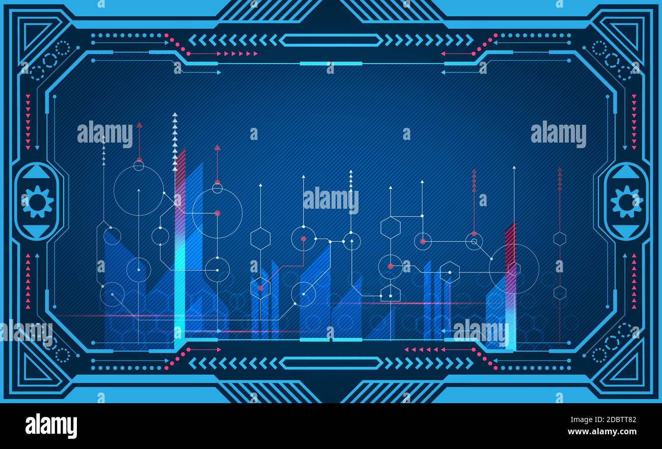 Graphical presentation computer panel, monitor, frame, control display ...