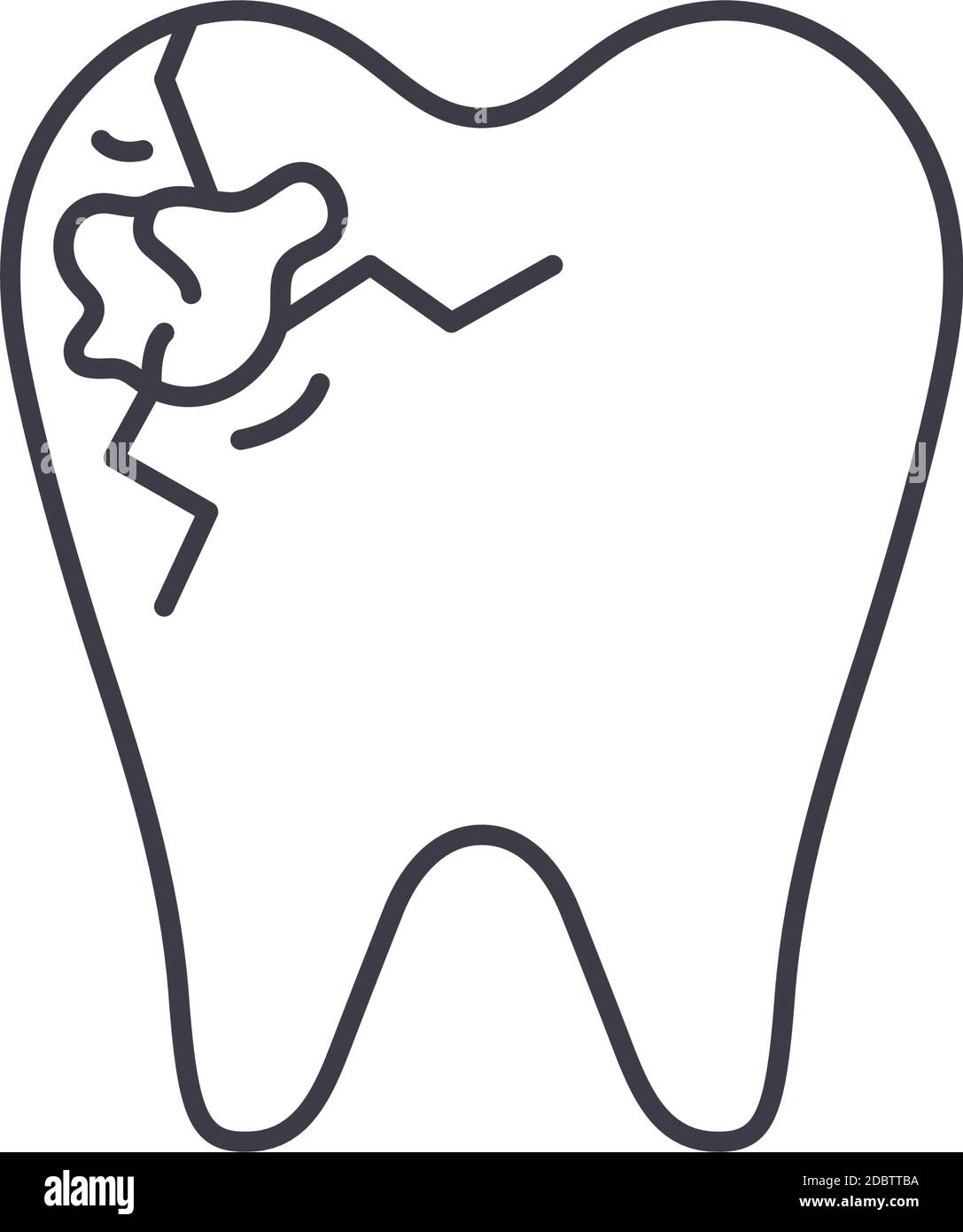 Cavity tooth decay disease symbol hi-res stock photography and images ...