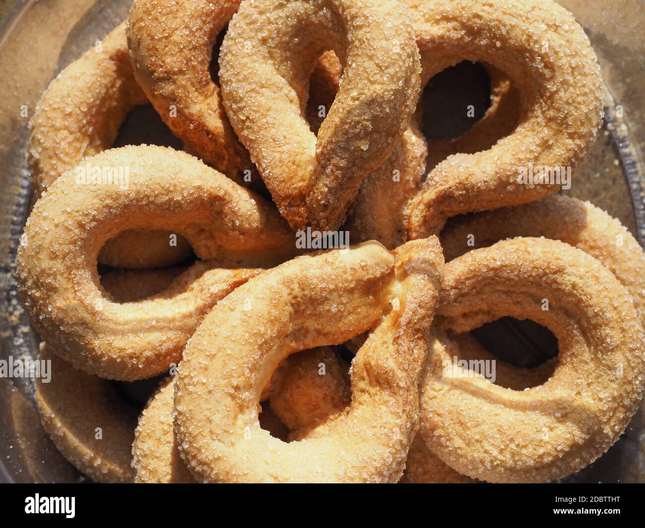 traditional torcetti biscuits (aka torcet) from Piedmont, Italy baked ...