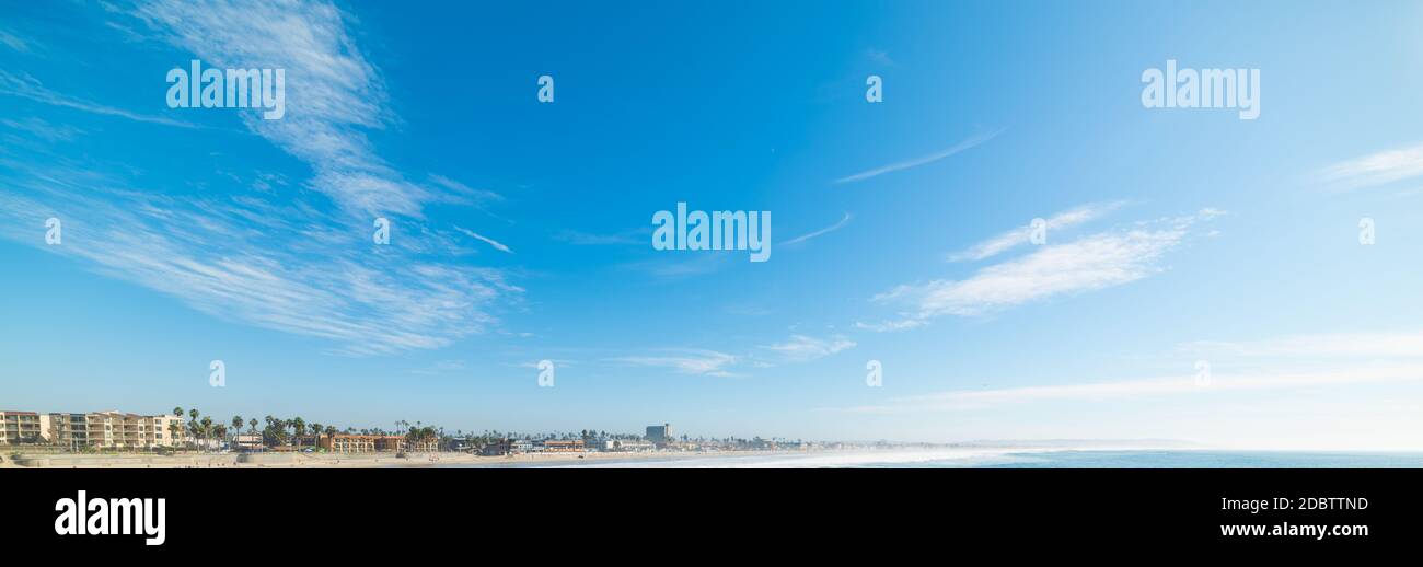 blue sky over Pacific Beach, California Stock Photo - Alamy