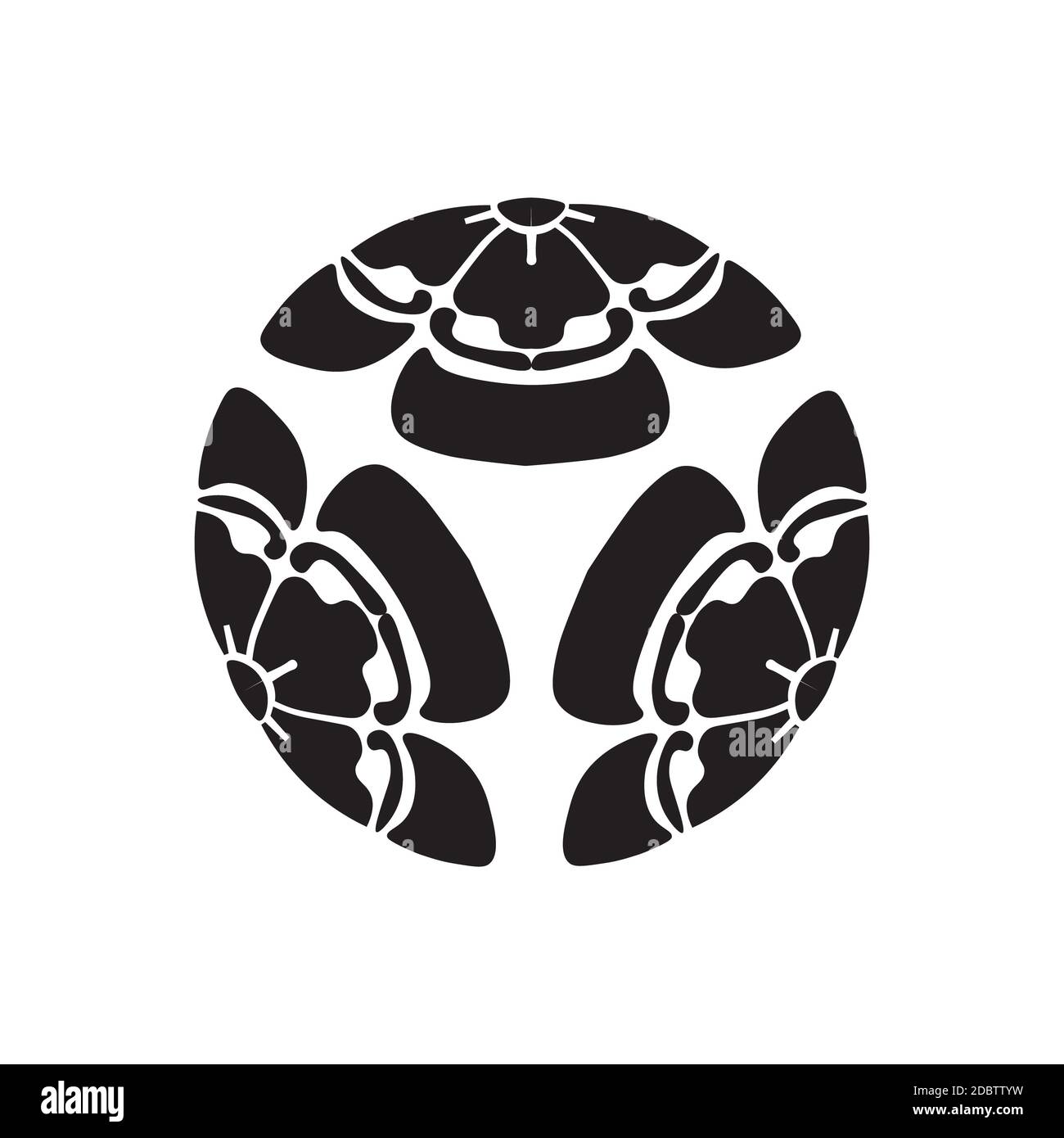 Flowers melon survival symbol in Japan. Vector illustration Stock Photo ...
