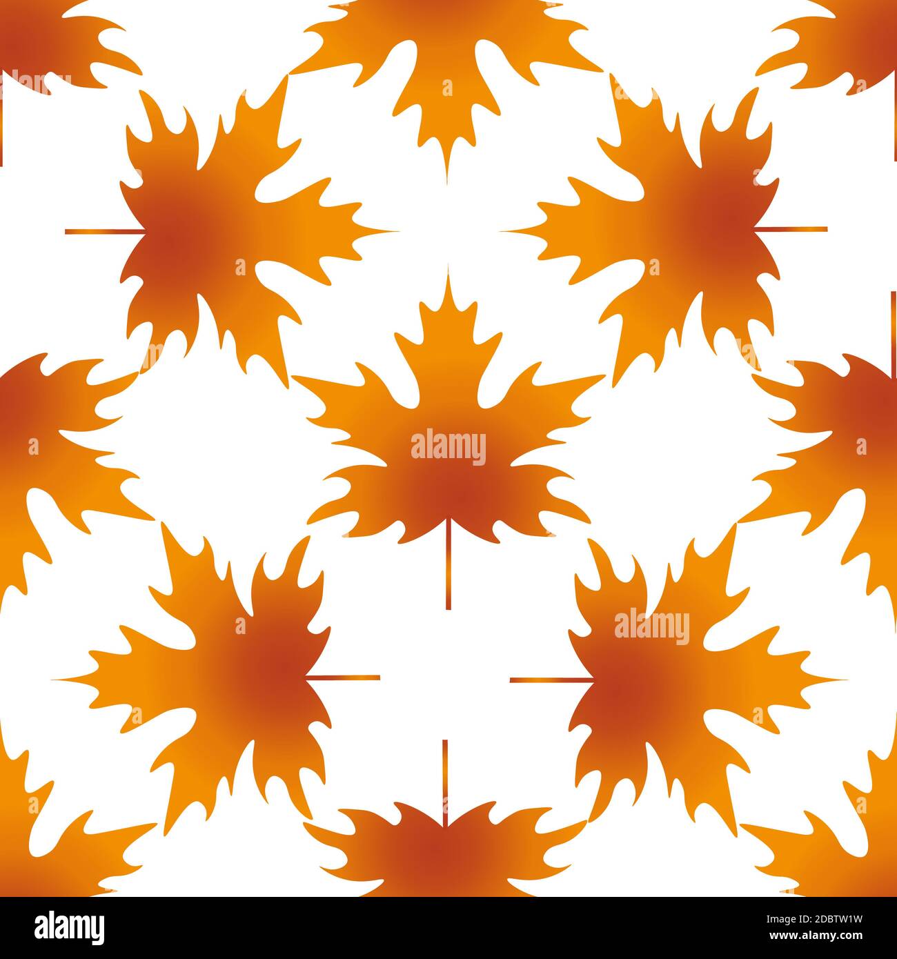 Autumn leaf maple, seamless pattern vector illustration Stock Photo - Alamy