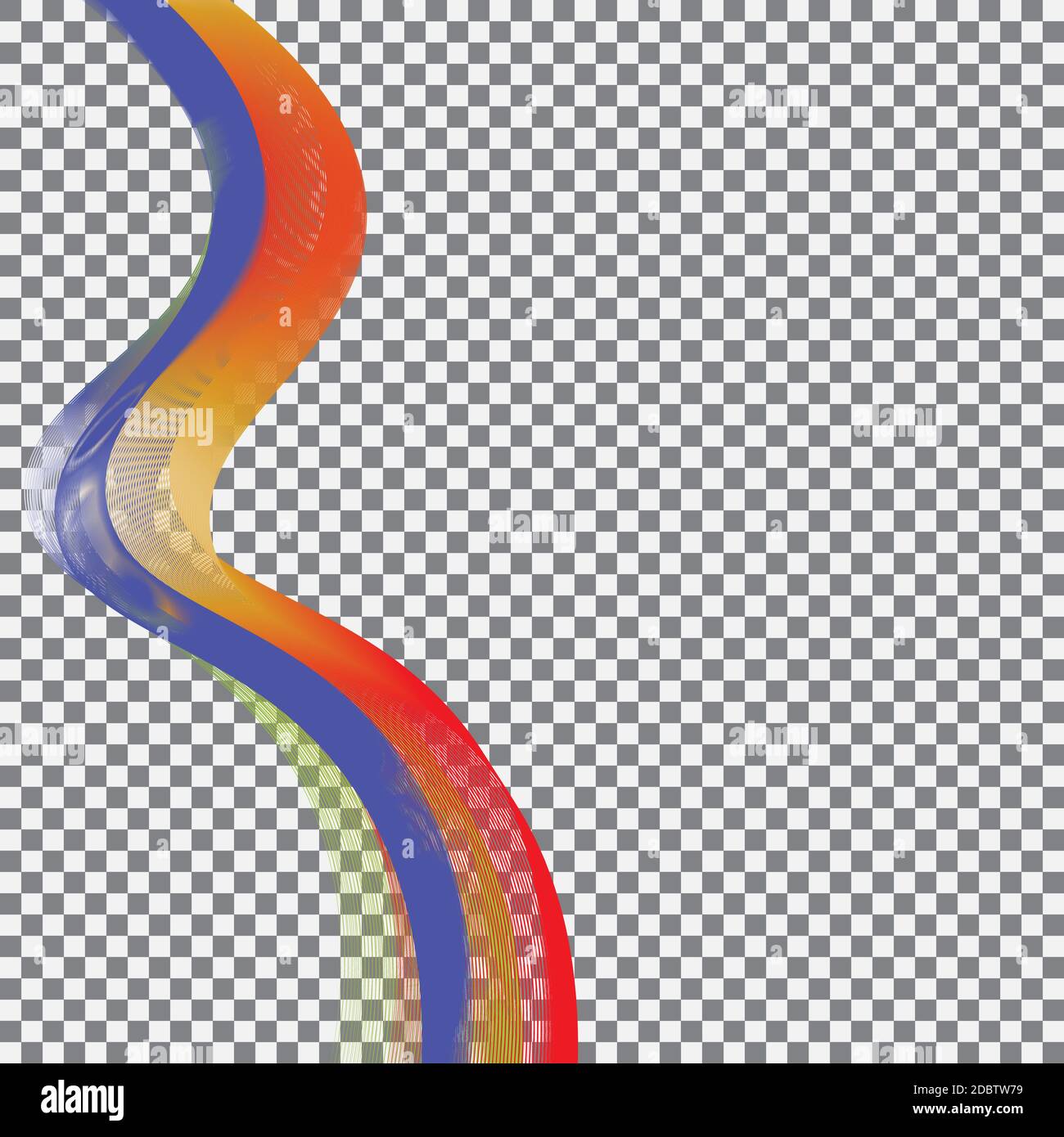 Abstraction, colored tape on a checkered background. Vector ...