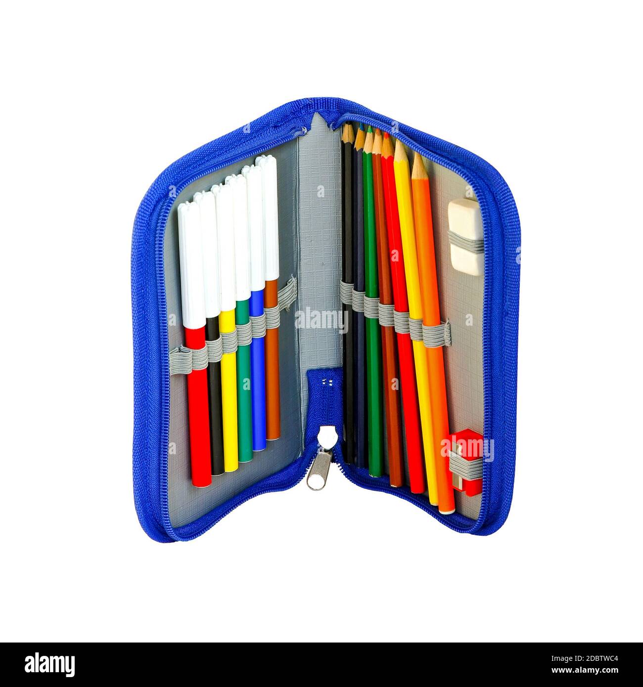 Open pencil box with clipping path included Stock Photo - Alamy