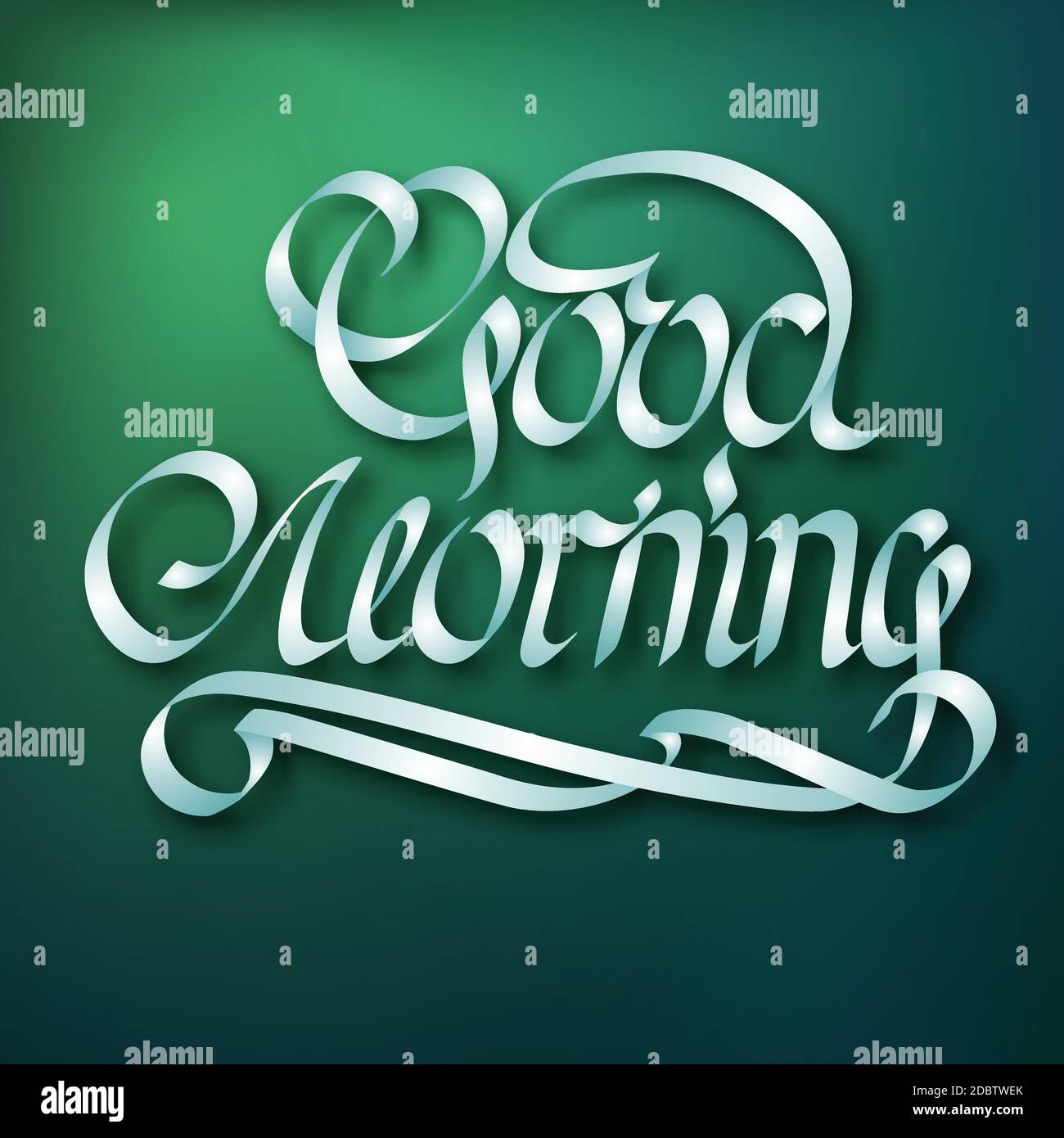 Typographical abstract design concept with elegant calligraphic Good ...