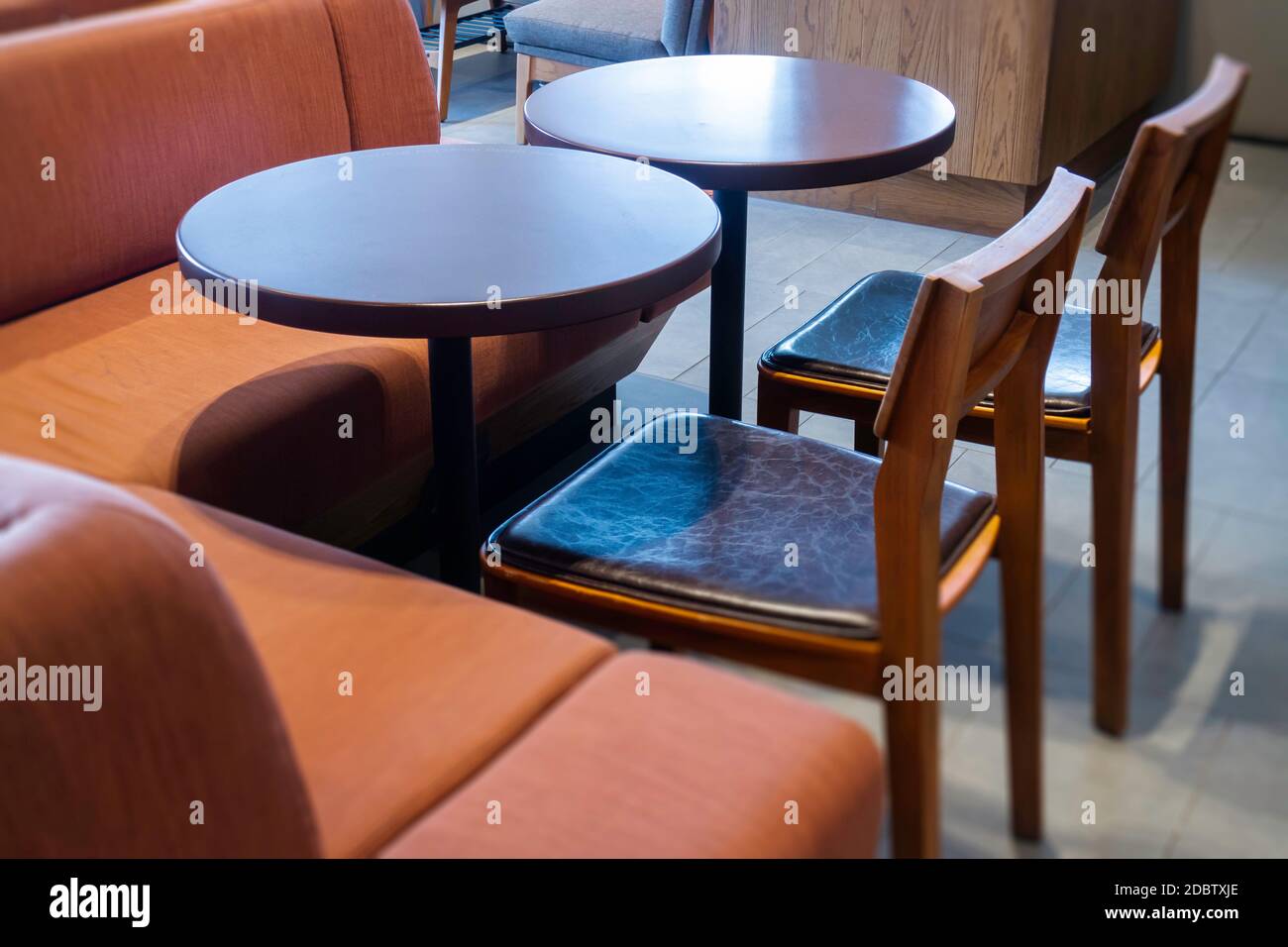 Interior of a small cafe, stock photo Stock Photo - Alamy