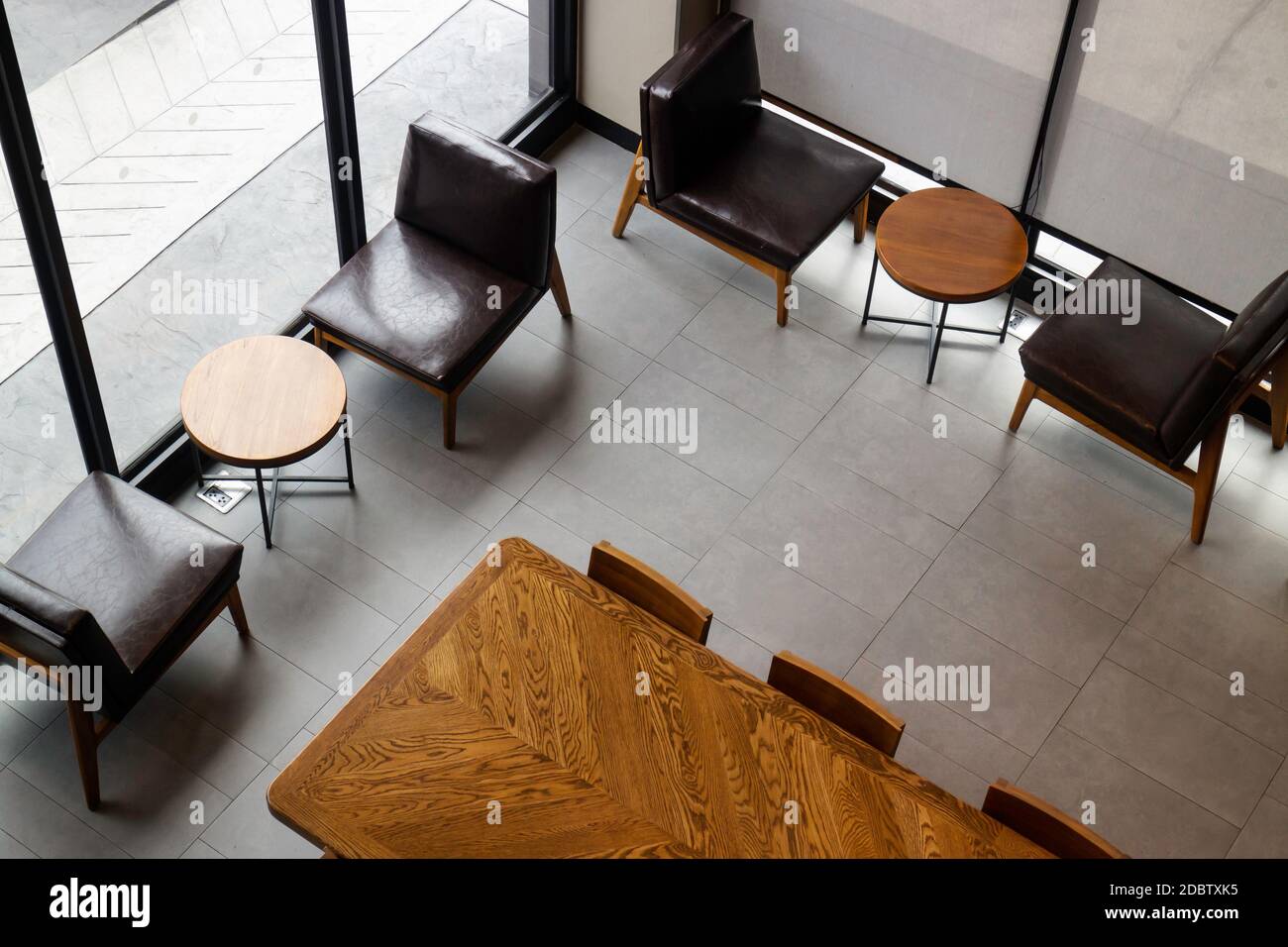 Interior of a small cafe, stock photo Stock Photo - Alamy