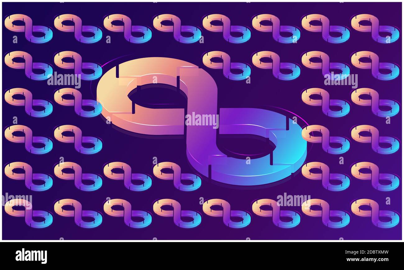 abstract design of infinite on dark backgrounds Stock Photo - Alamy