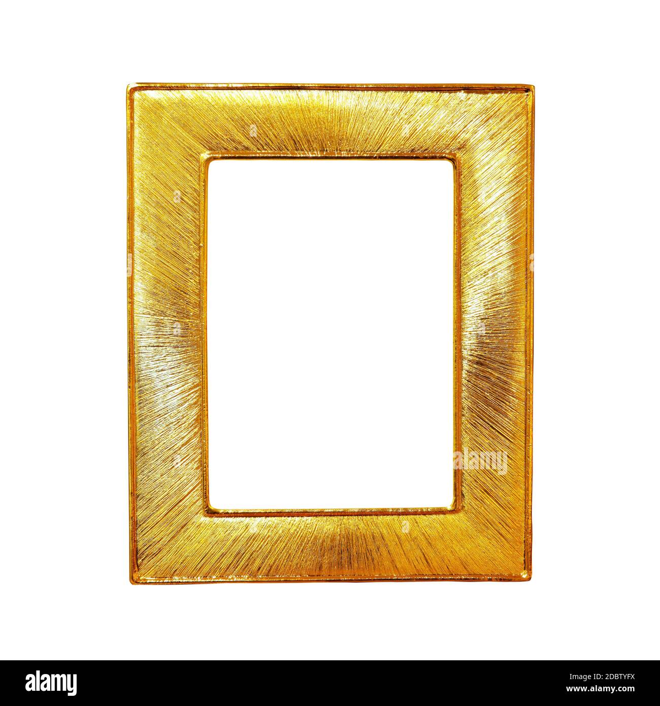 Golden frame isolated with clipping path included Stock Photo - Alamy