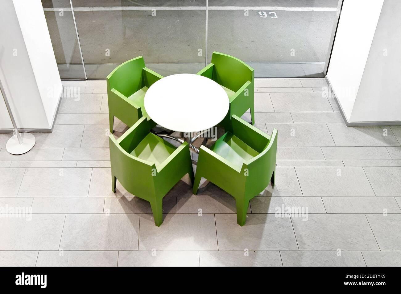 Detail of waiting area in retail space Stock Photo - Alamy