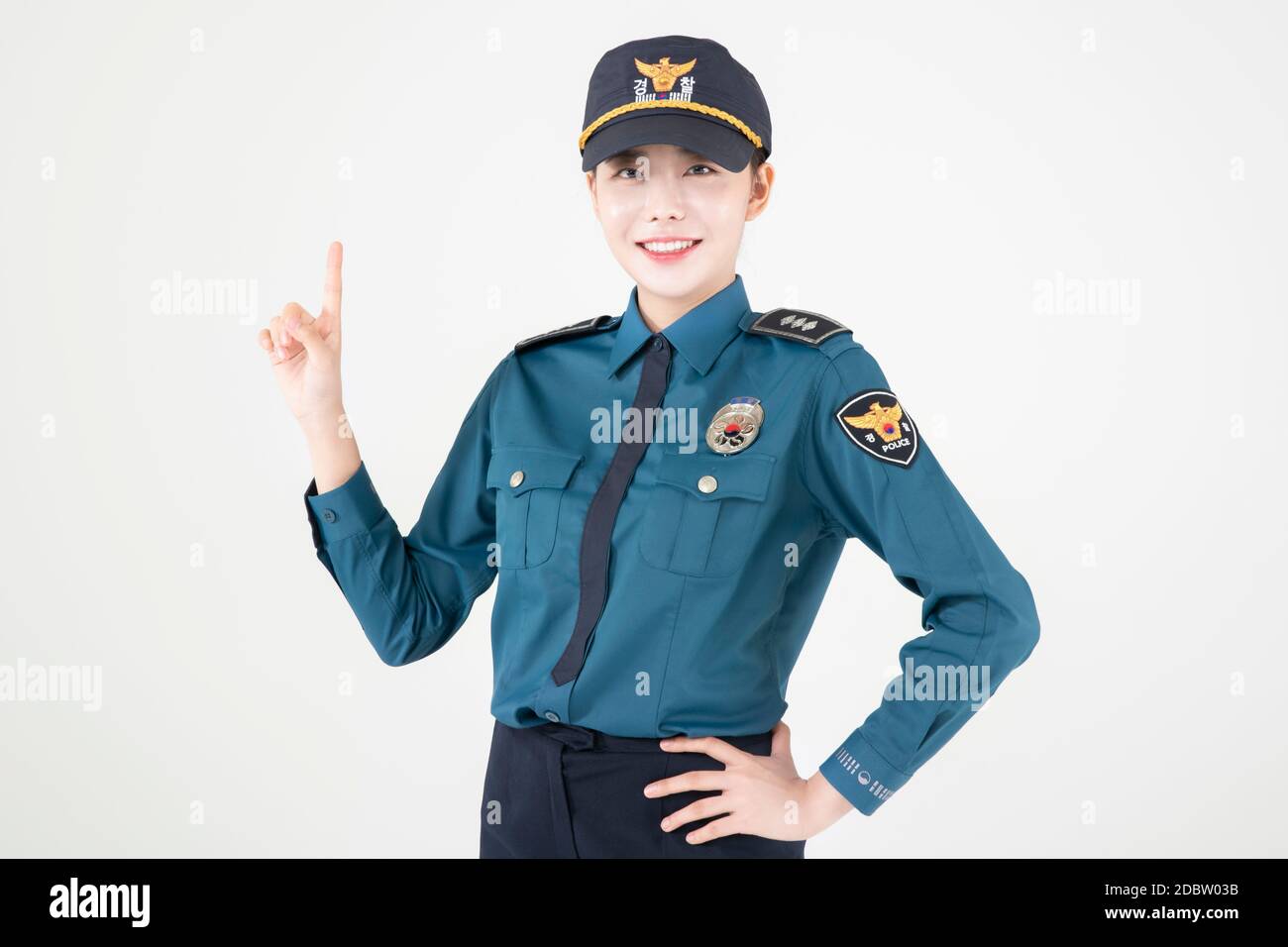 Asian male and female two police officers 078 Stock Photo - Alamy