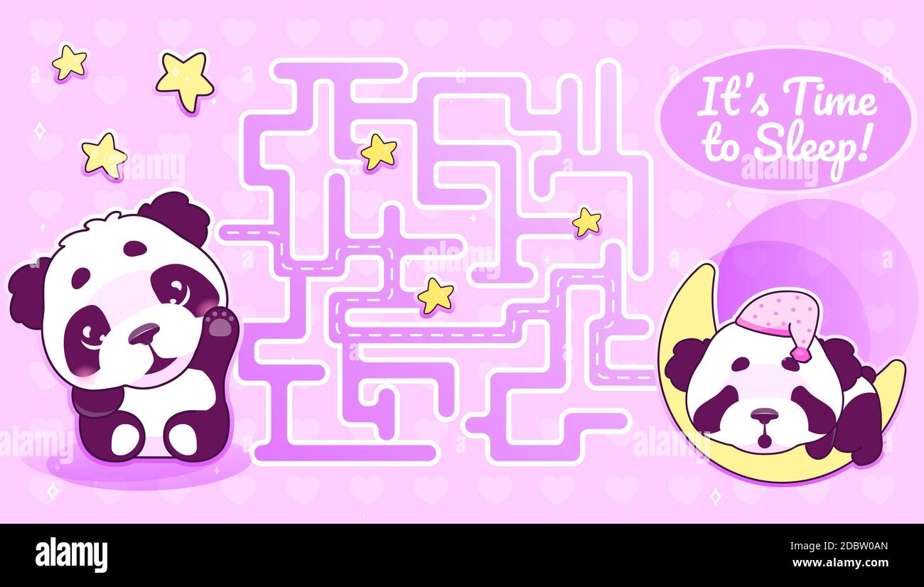 Easy maze puzzle for kids hi-res stock photography and images - Alamy