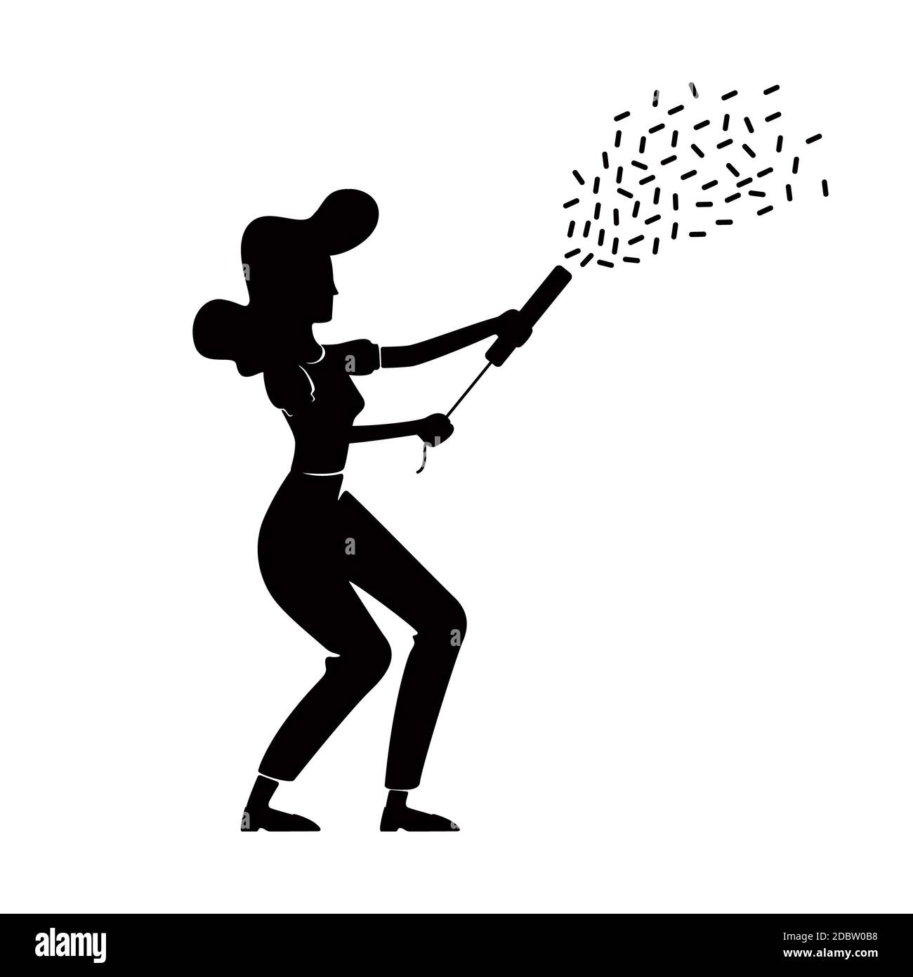 Flapper with confetti Cut Out Stock Images & Pictures - Alamy