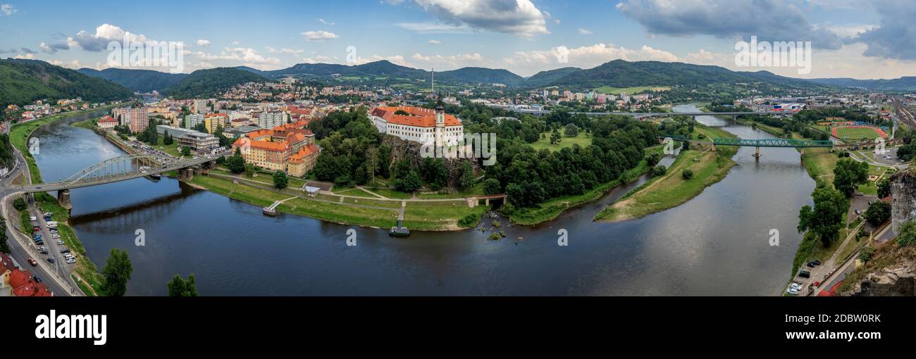 Castle decin river elbe hi-res stock photography and images - Alamy