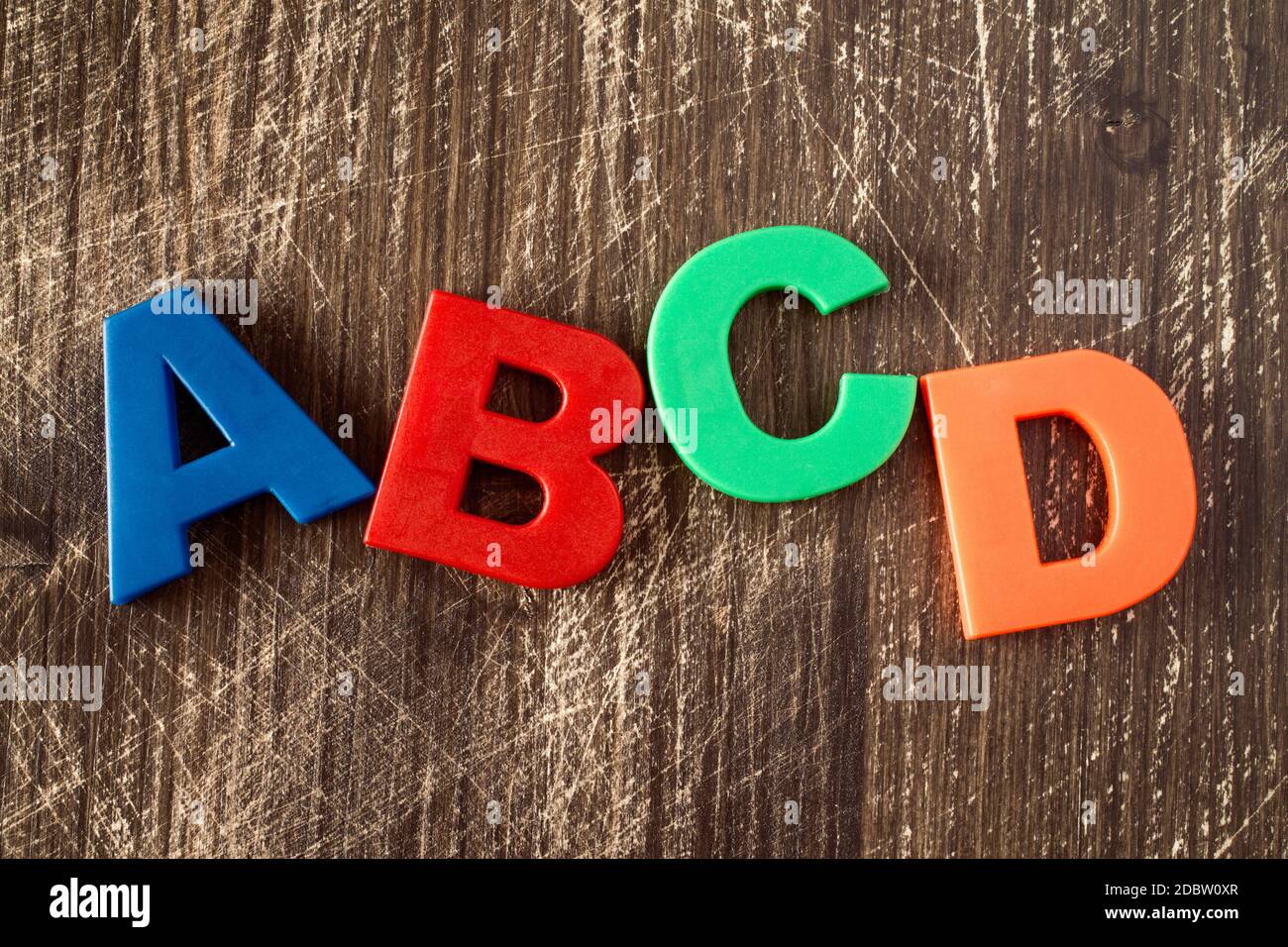 Abcd letters hi-res stock photography and images - Alamy