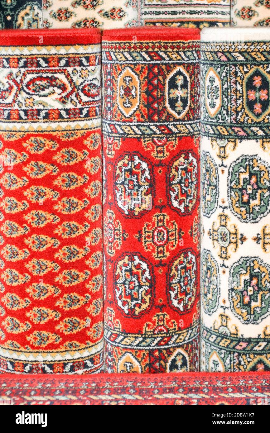 Traditional Persian carpets made from natural wool Stock Photo - Alamy