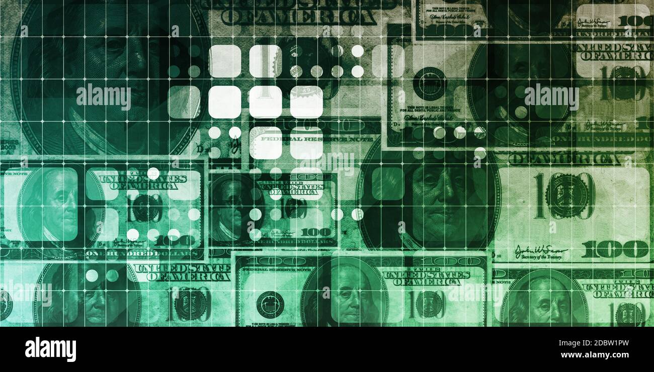 USD Money Solution as a Abstract Background Concept Stock Photo - Alamy