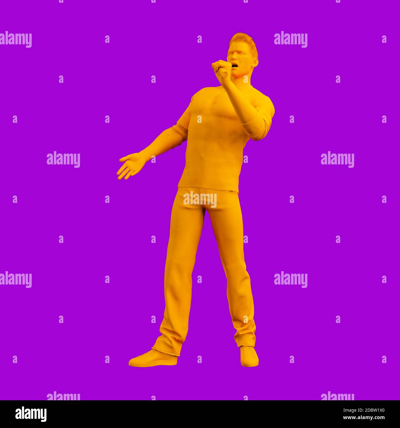 Talented Singer Playing in Concert Concept Stock Photo - Alamy