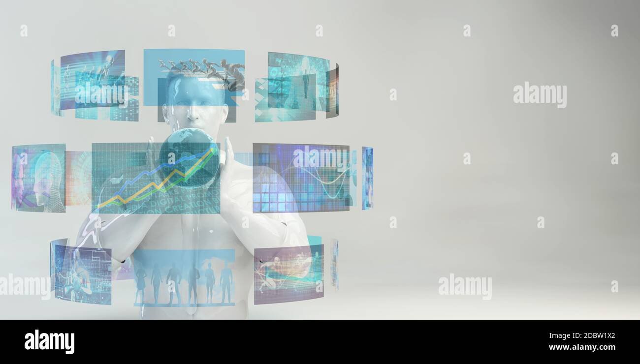 Technology Trends and Trending Current Data News Concept Stock Photo ...