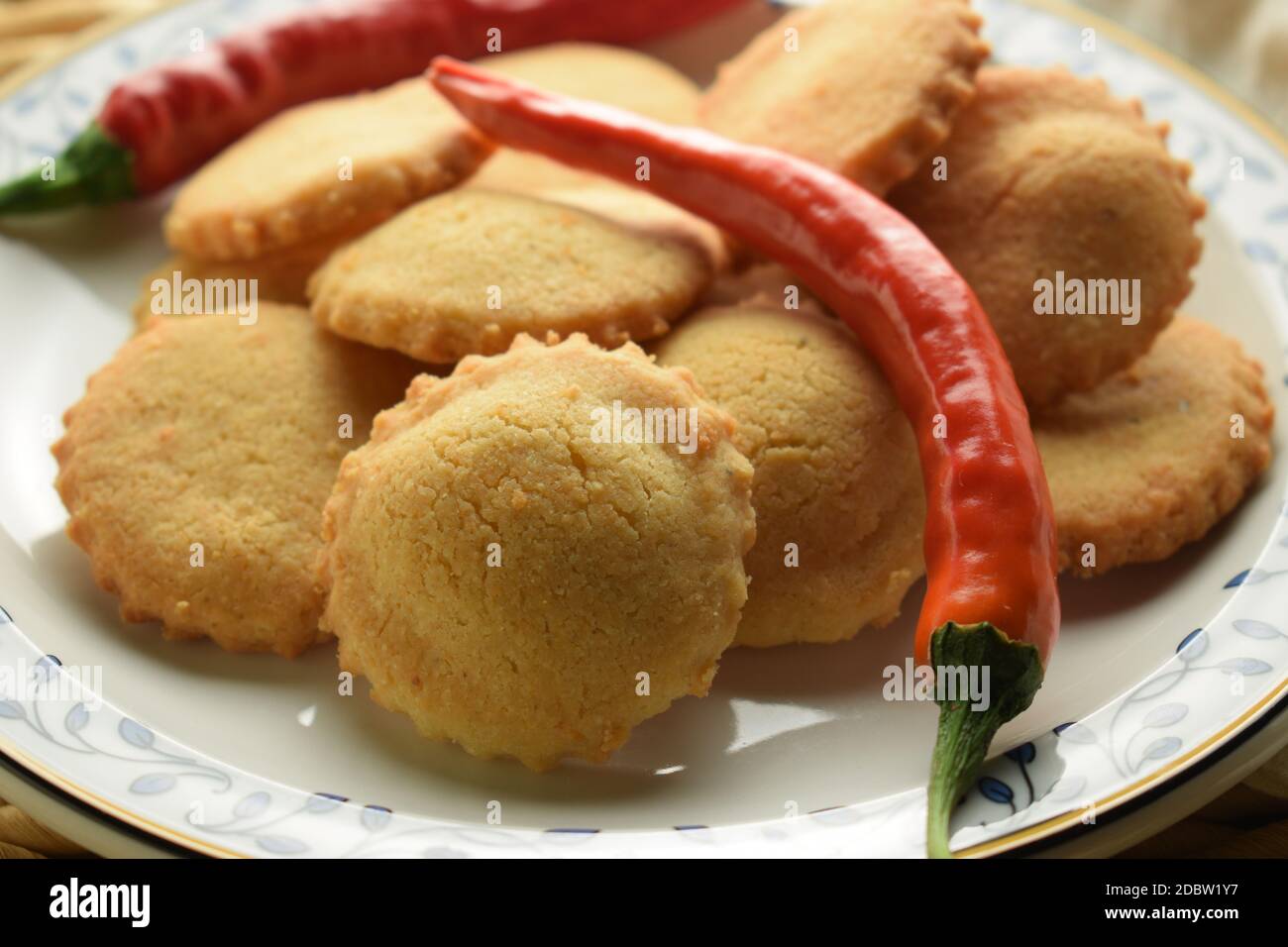 Close up of chilli biscuits Stock Photo - Alamy