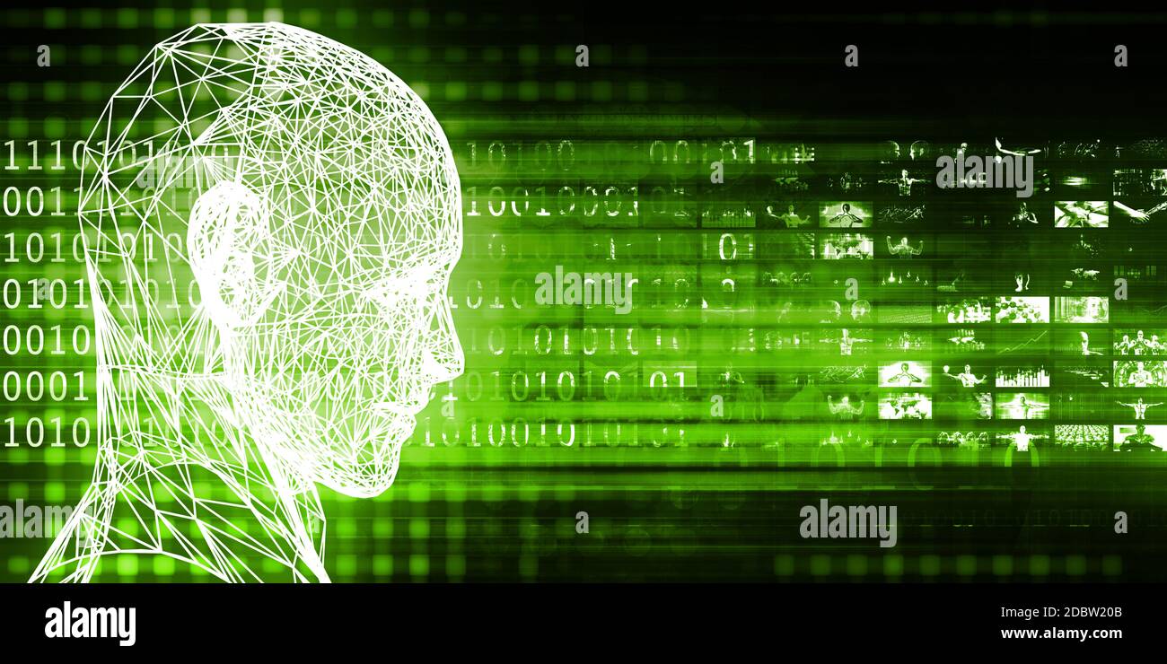 Health Science as a Medical Tech Concept Art Stock Photo - Alamy