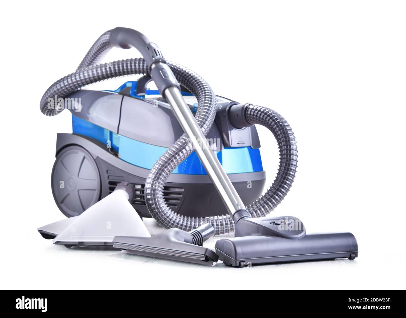 Canister vacuum cleaner for home use isolated on white Stock Photo - Alamy