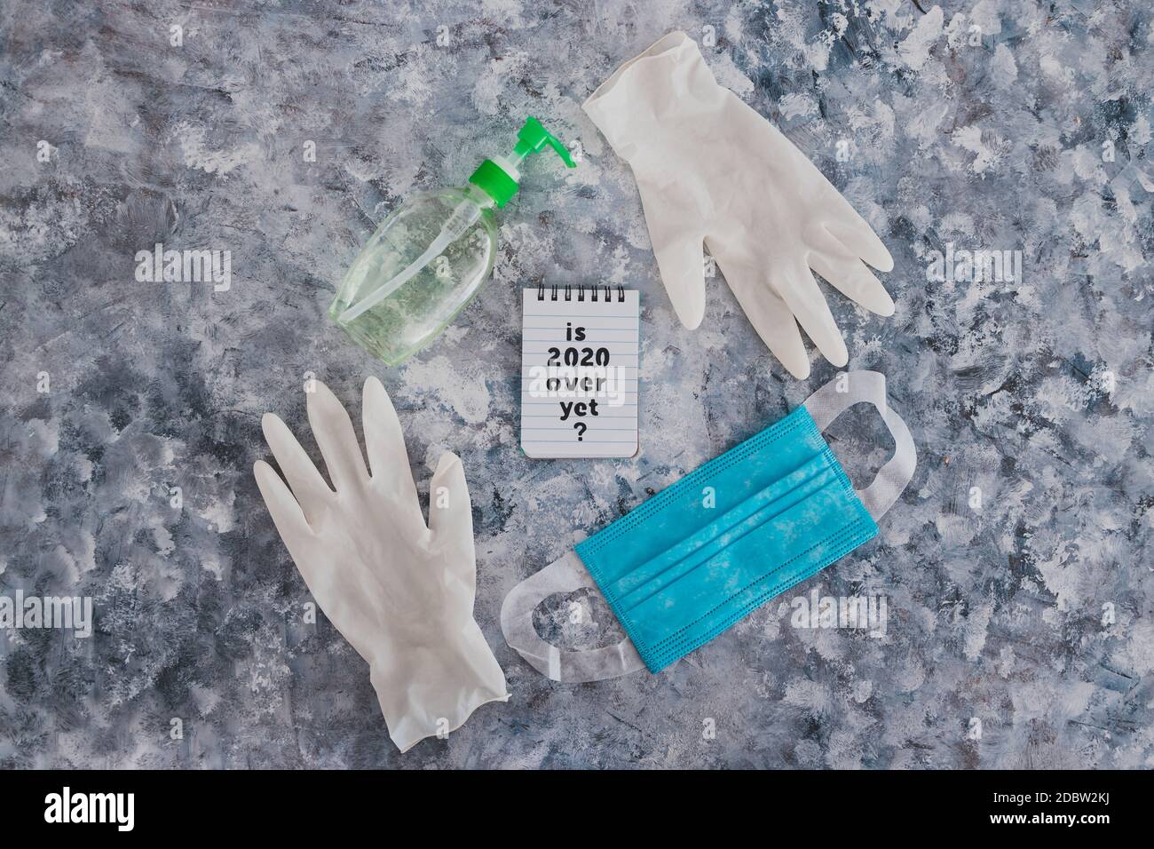 life after the covid-19 virus pandemic conceptual image, memo with text ...