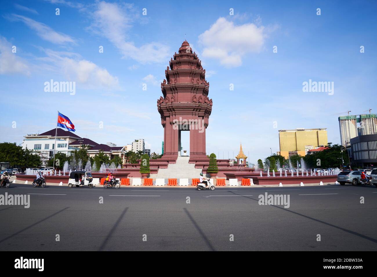 The Independence Monument in Phnom Penh, capital of Cambodia, was built ...