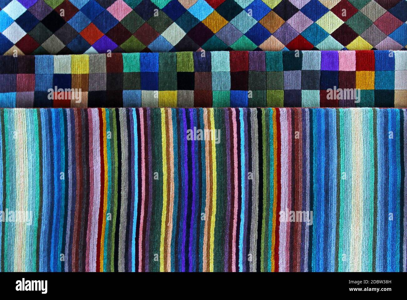 Artistic colorful patchwork background with rectangles and stripes ...