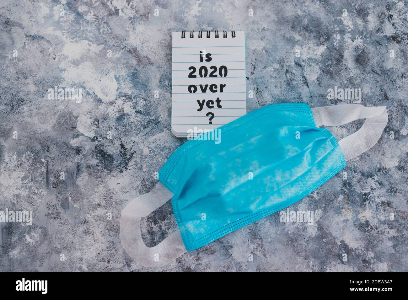 life after the covid-19 virus pandemic conceptual image, memo with text ...