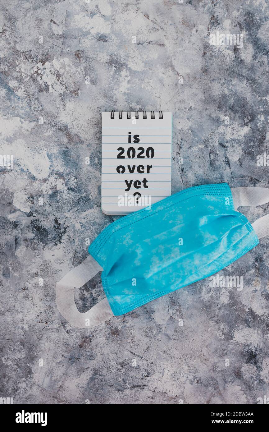 life after the covid-19 virus pandemic conceptual image, memo with text ...