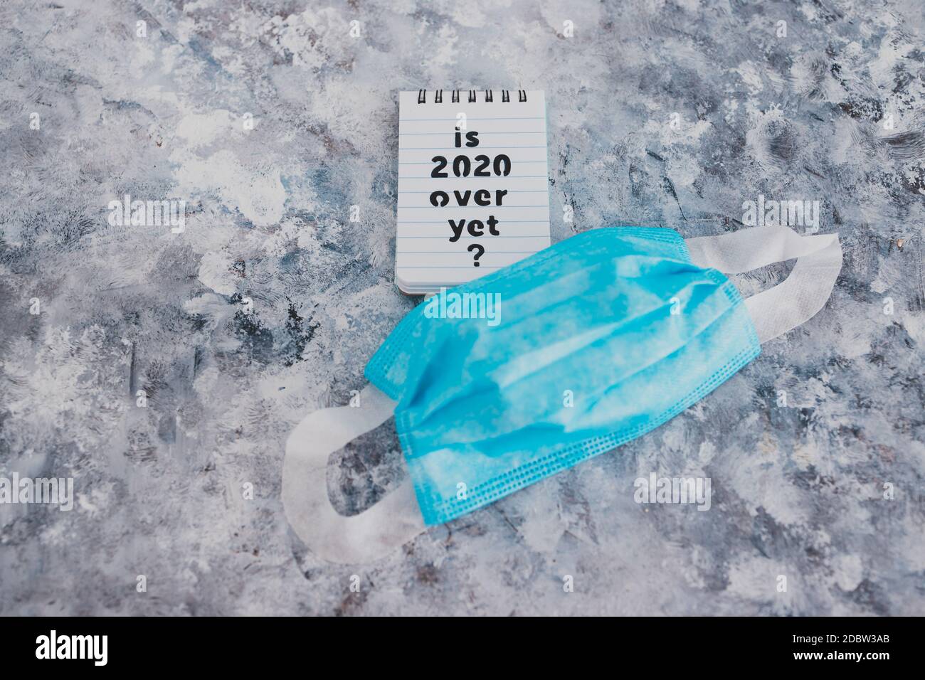 life after the covid-19 virus pandemic conceptual image, memo with text ...