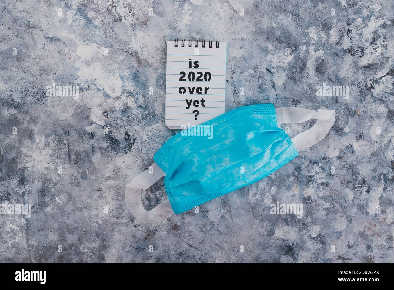 life after the covid-19 virus pandemic conceptual image, memo with text ...