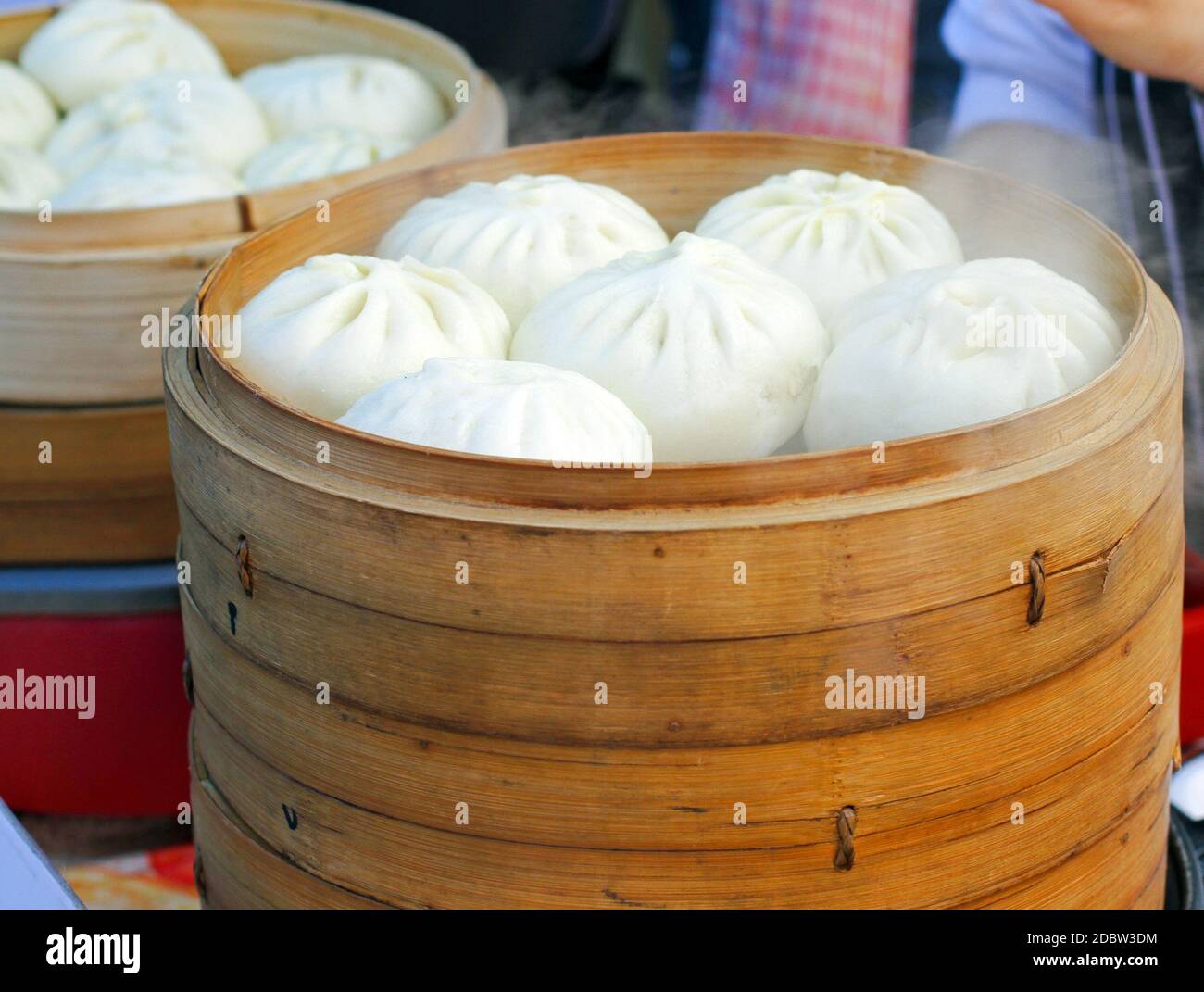 Traditional Japanese dish steamed dumpling filled with meat Stock Photo ...