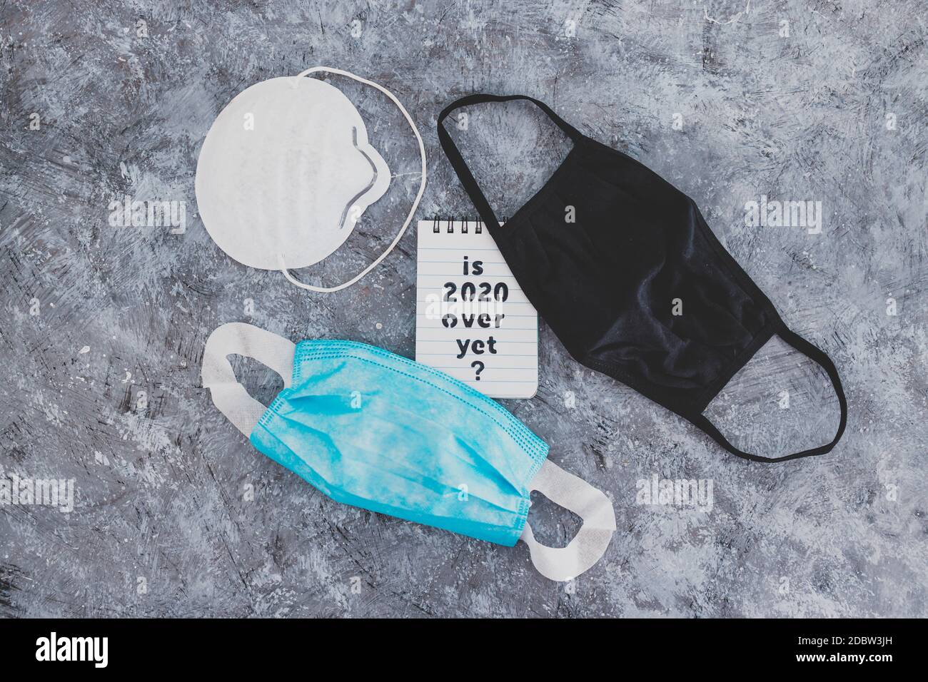 life after the covid-19 virus pandemic conceptual image, memo with text ...