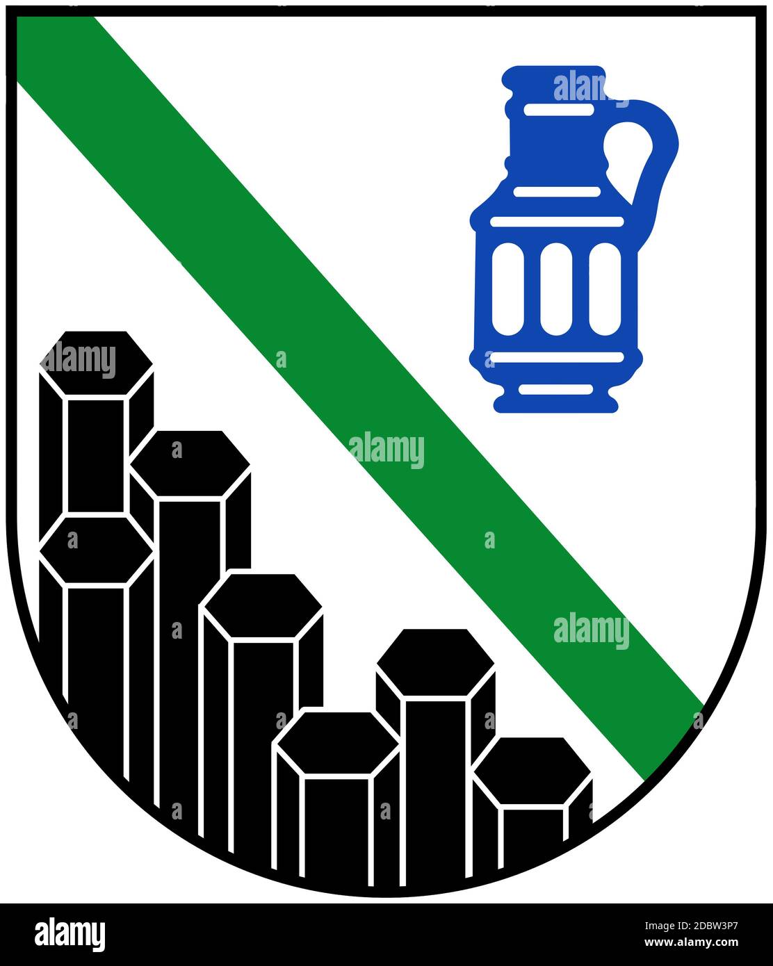 Coat of arms of the Westerwald district. Germany Stock Photo - Alamy