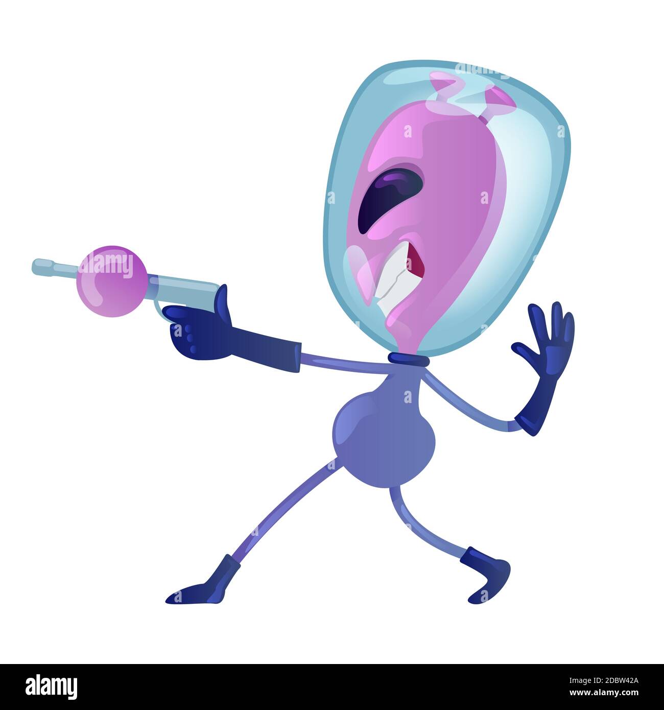 Alien With Gun Clipart