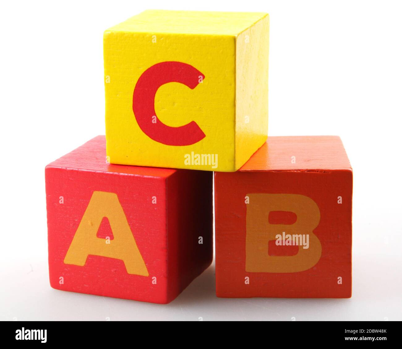 Wooden alphabet blocks isolated on white background Stock Photo - Alamy