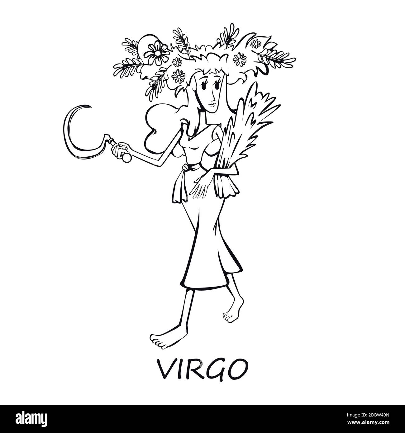 Virgo symbol sticker hi-res stock photography and images - Alamy