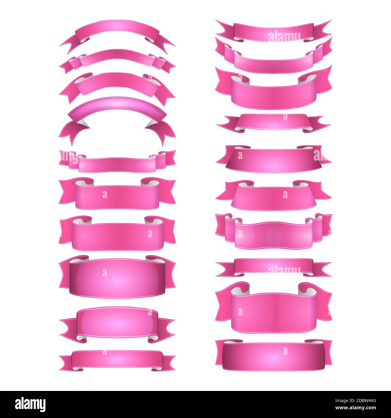 Magenta ribbon template Cut Out Stock Images & Pictures - Alamy