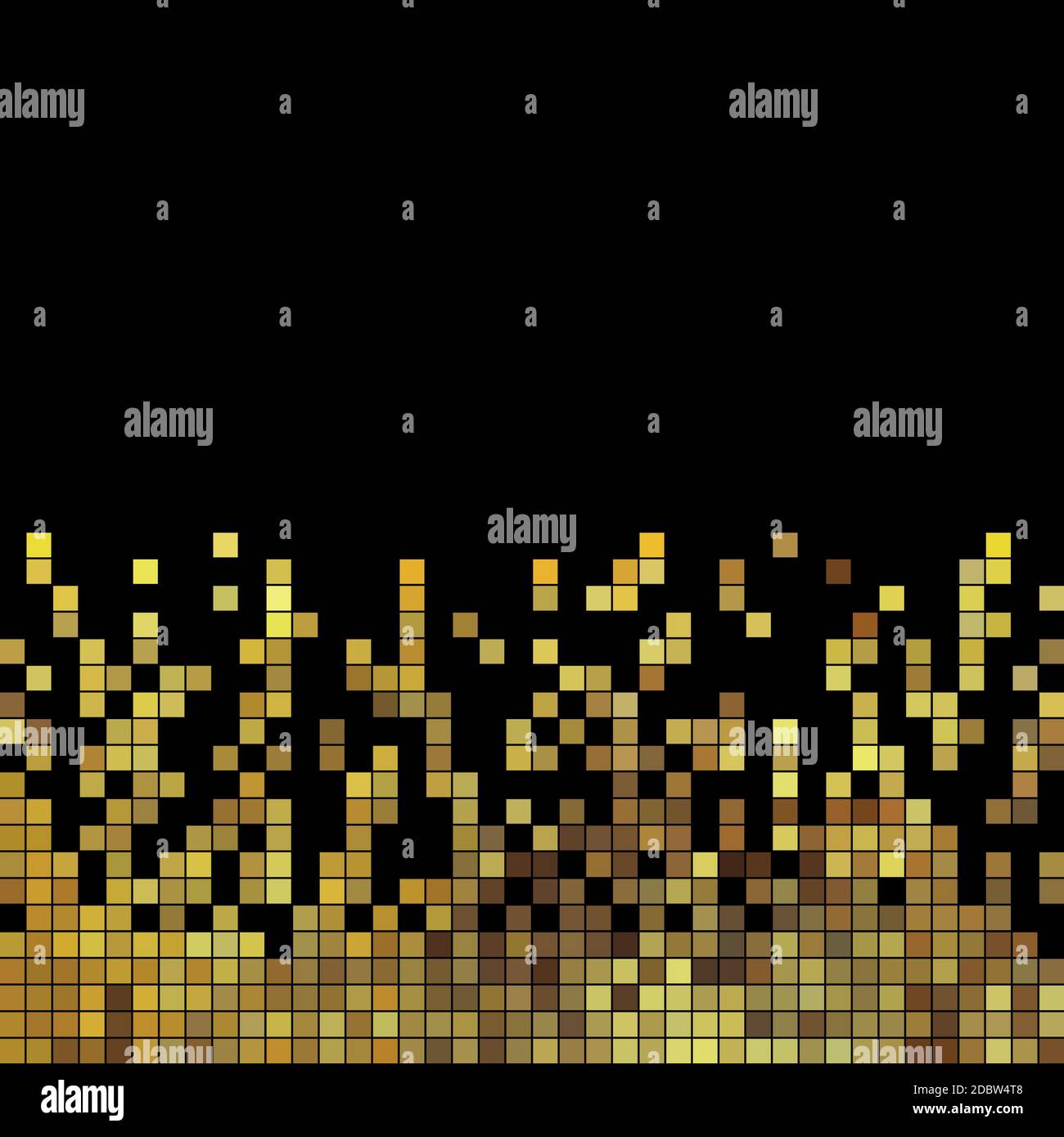 abstract square pixel mosaic background - yellow Stock Photo - Alamy