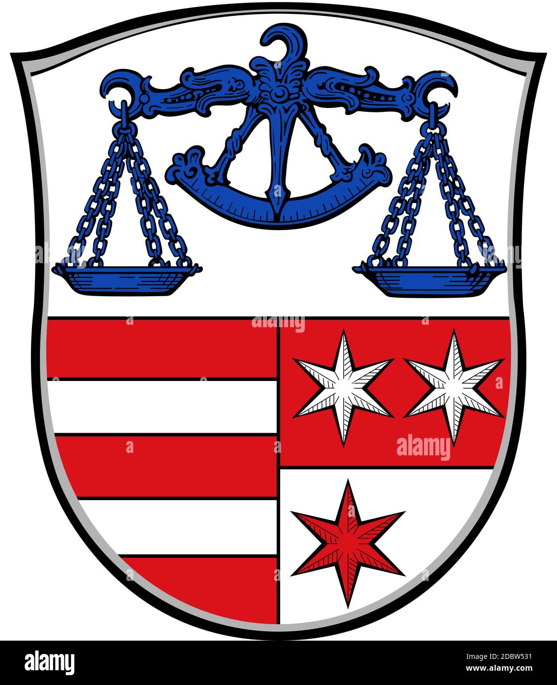 Coat of arms of the commune of Rimbach. Germany Stock Photo - Alamy