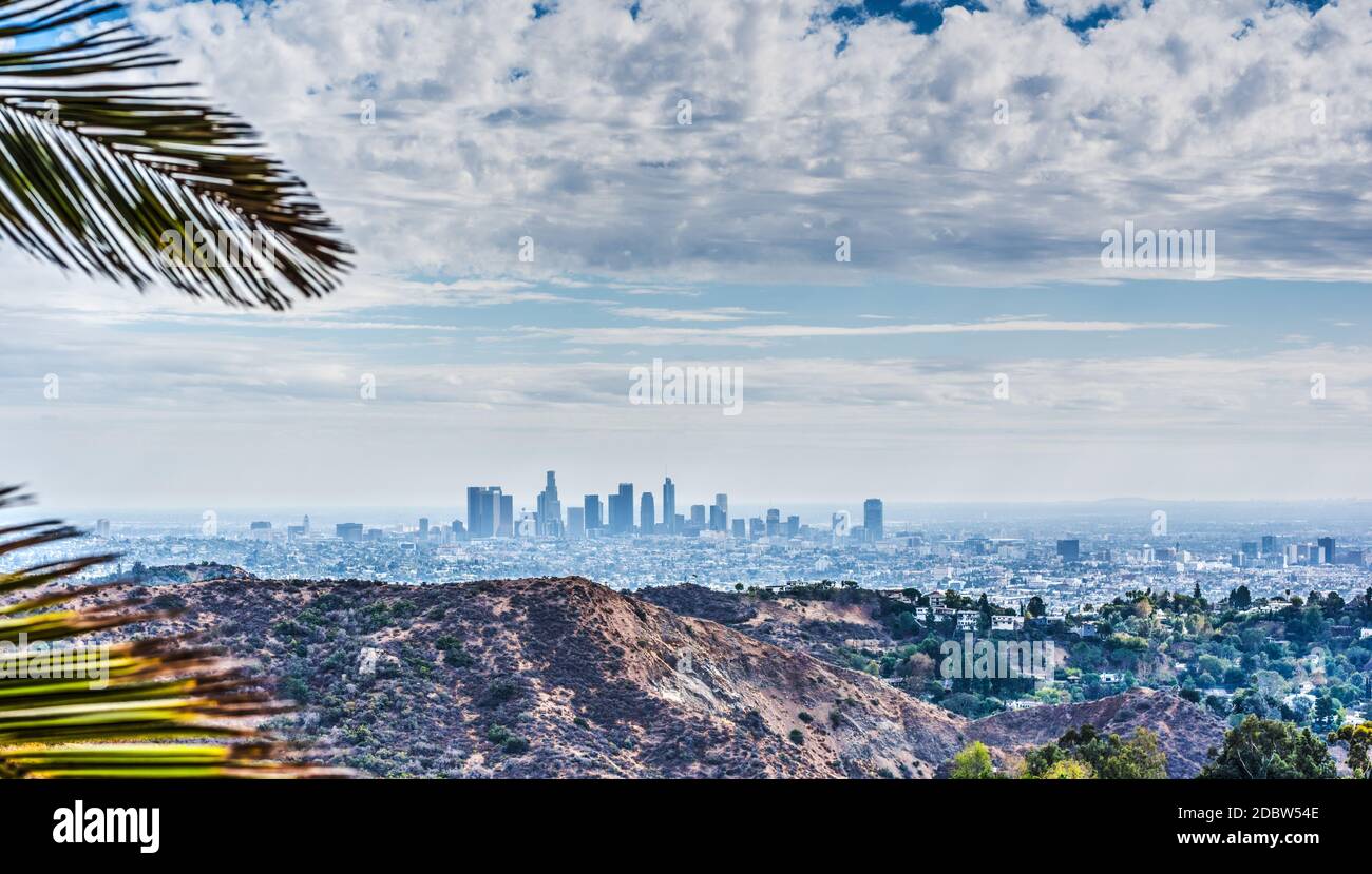 Los Angeles under a cloudy sky, California Stock Photo - Alamy