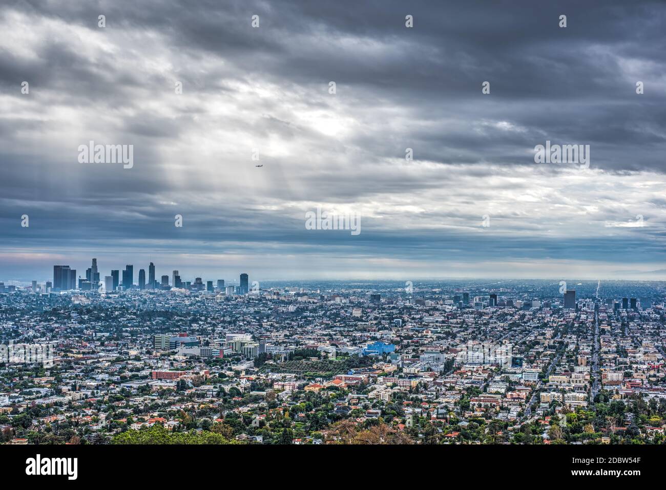 dramatic sky over Los Angeles, California Stock Photo - Alamy