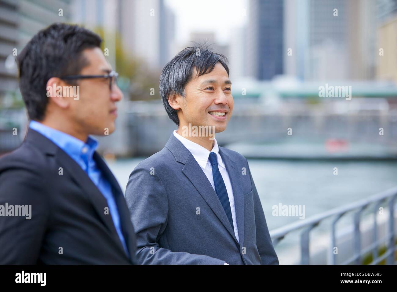 Middle Aged Japanese Businessmen Portrait Stock Photo - Alamy